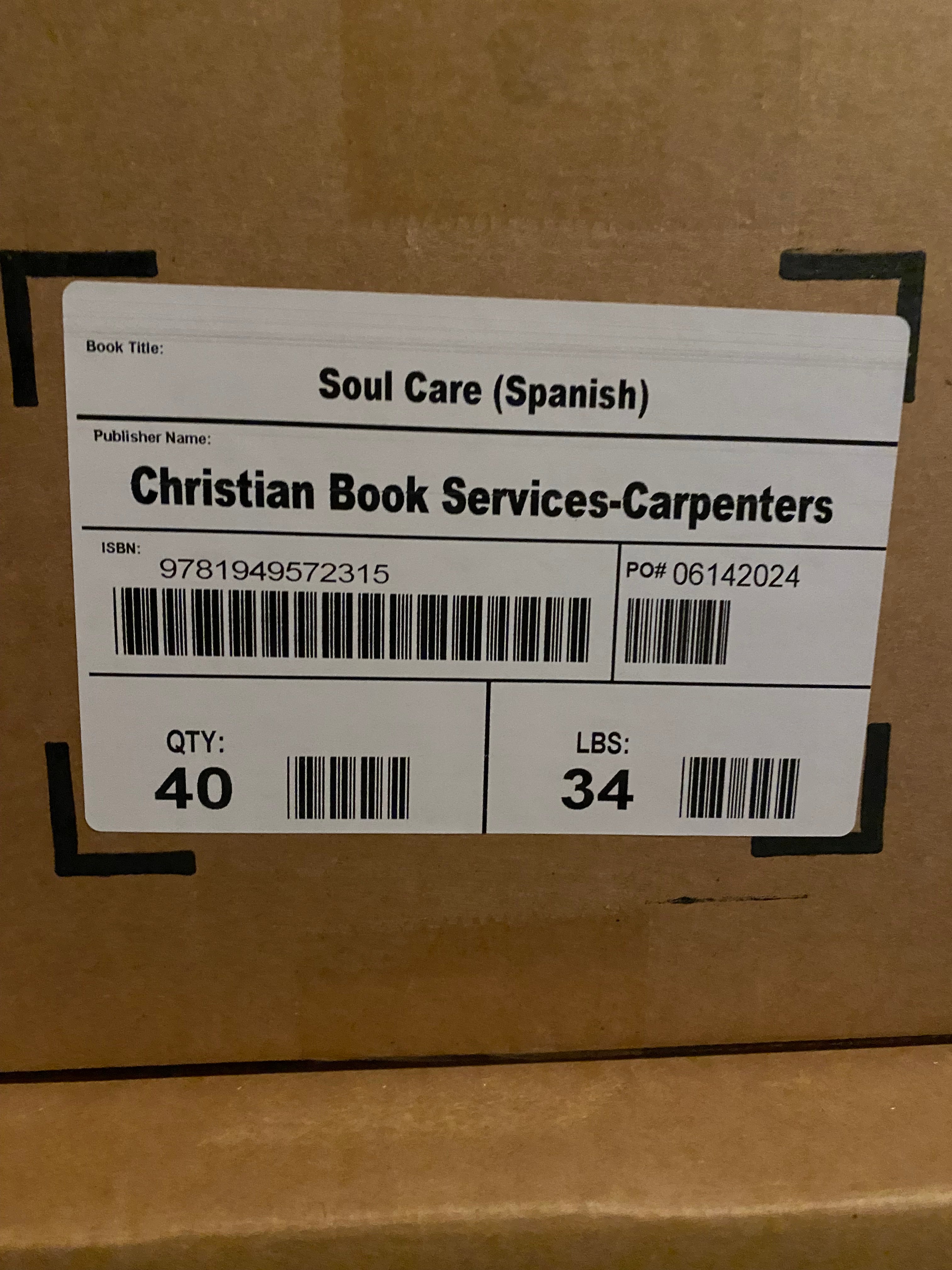Case of El Cuidado del Alma- Soul Care in Spanish (40 Books) – DR. ROB ...